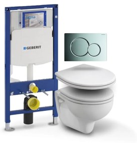 Geberit - Set Duofix (modul, Sigma 01 chrom, Rekord klozet, Rekord sedátko) B2E