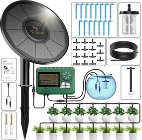 Solární kapkové zavlažování 15 m Automatický systém zavlažování zahrady