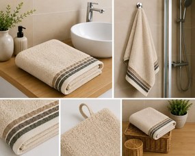 Bellatex Froté ručník a osuška kolekce Léga Béžová 50x100 cm
