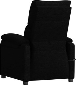 Elektrické masážní křeslo černé textil 3098433