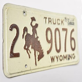 Americká SPZ Wyoming Truck Brown 2-9076