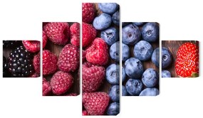Vícedílný obraz Čerstvé Sladké Ovoce Nedostatek Nedostatek Přírodní plátno 150x90