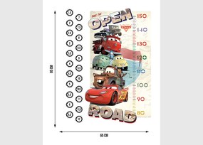 Dětská samolepka na zeď Disney Auta – Růstová Tabulka | 65 x 85 cm | DDK894