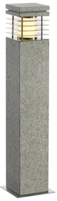 SLV 231411 Arrock Granite 70, venkovní sloupek z žuly sůl/pepř, 1x15W, výška 70cm, IP44
