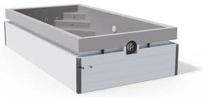 Přelivový bazén QBIG BENEFIT 3 x 6 x 1,5 m - Šedý