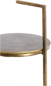 Kulatý odkládací stolek s deskou z kamene ø 26 cm Leda – Light &amp; Living