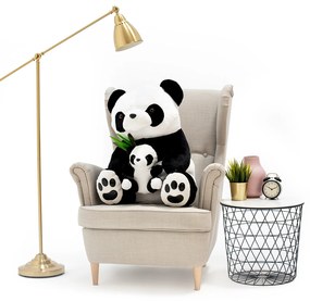 Plyšová panda s miminkem 70 cm