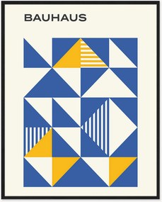 Zarámovaný digitální tisk Bauhaus Blue Poster