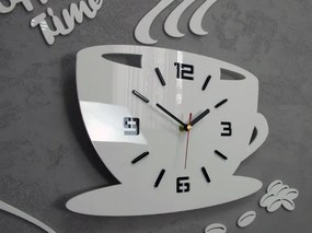 M.Clock Nástěnné akrylové 3D kuchyňské hodiny 64x43cm různé barvy Barva: Žlutá