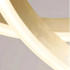 Toolight Toolight, závěsné svítidlo 100cm, 60W, 3000K, LHJ010-CP4, zlatá matná, OSW-50003