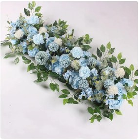 Svatební dekorační umělá kytice - pivoňky s růžemi Barva: A6