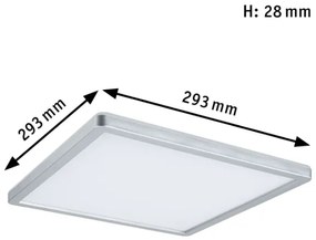 Paulmann 71008 Atria Shine, matně chromové stropní LED svítidlo s korónou, 16W LED 4000K, 29x29cm