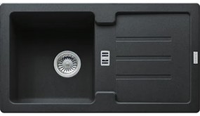 Franke Strata STG 614-78 Granitový dřez s odkapem oboustranné provedení, 78x43,5cm, onyx, 114.0369.390