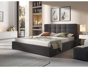 Čalouněná postel s roštem Minti, Rozměr postele: 160x200, Potah: Bergamo 97