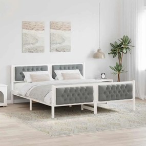 Rám postele Světle šedá 180 x 200 cm Masivní borové dřevo 3394277