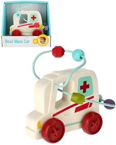 BAM BAM Auto sanitka s motorickým labyrintem / Setrvačník / Korálky /