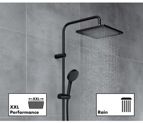 Hansgrohe Vernis Shape - Showerpipe 240 1jet s termostatem, černá matná 26427670