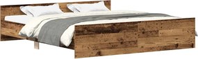 Rám postele bez matrace Staré dřevo 180x200cm Technické dřevo 3328760