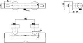 Villeroy  Boch Universal TapsFittings - Termostatická sprchová baterie