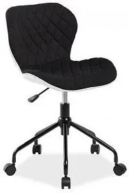 Kancelářská židle RINO Eco kůže/látka - černá / bílá