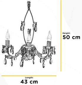 ONLI - Nástěnné svítidlo TERESA 3xE14/6W/230V bílá