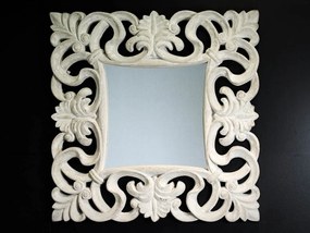 Zrcadlo Mouron cream 100x100 cm