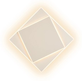 Mantra 6426 Dakla, bílé kubistické svítidlo, 18W LED 3000K, 28x28cm