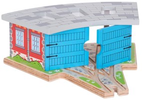 Bigjigs Rail Trojité depo s vraty