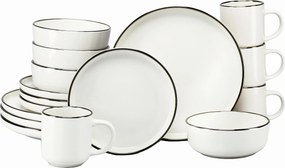 XXXLutz KOMBINOVANÁ SOUPRAVA Nordic Festive Creme 16dílné Creatable - Online Only nádobí - 007768040702