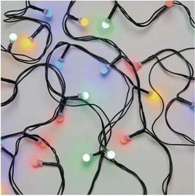 EMOS LED venkovní řetěz - kuličky 30m, multicolor, časovač D5AM24