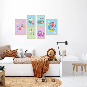 Sada oboustranných plakátů Prasátko Peppa | 2 x A3, 4 x A4 | DP6351385