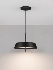Matně černé hliníkové LED stmívatelné závěsné svítidlo ø 45 cm Velio – Nova Luce