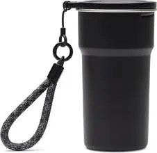 Vinga Parks černá / Sada hrnků / 4 ks / 200 ml / nerezová ocel
