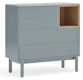 Modro-šedá nízká komoda 90x90 cm Corvo – Teulat