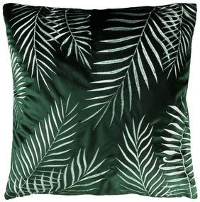 Unique Living Dekorační polštář Botanic tmavě zelený-45x45cm