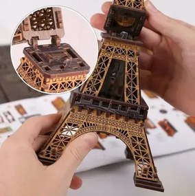 WOODEN CITY 3D dřevěné puzzle Escape puzzle box: Eiffelova věž / 202 d