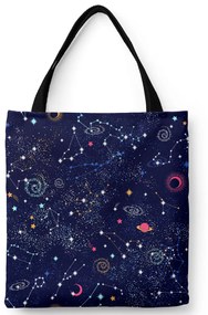 Nákupní taška Kosmické souhvězdí - hvězdoznačení, hvězdy a planety na obloze