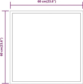 Koupelnové zrcadlo s LED osvětlením 60 x 60 cm 151759