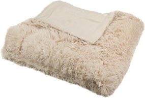 Kvalitex Luxusní deka s dlouhým vlasem 150x200cm BÉŽOVÁ