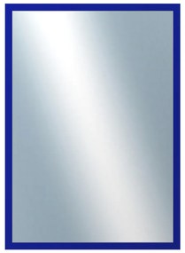 DANTIK - Zarámované zrcadlo - rozměr s rámem cca 50x70 cm z lišty PERLA modrá lesklá vysoká (2877)