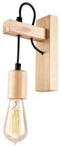 Dřevěná nástěnná lampa LAMKUR Leon