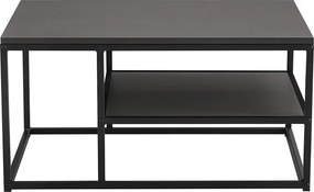 Tempo Kondela Konferenční stolek BARMIO, grafit/černý kov