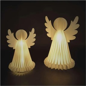 EMOS LED papíroví andělé se stojánkem 28/38cm 2ks DCAW23