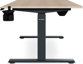 Elektrický stůl s regulací výšky ergonomický antracitový/dub sonoma,1600x800 mm: ARIA