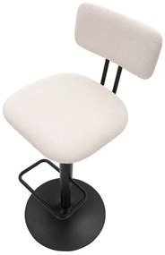 Designová barová otočná židle Caelius bílá