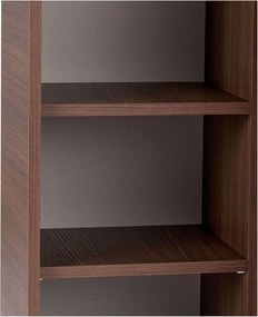 Skříňka v dekoru ořechu v tmavě přírodní barvě 70x110x34 cm Torina – Nordure