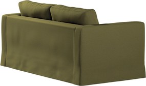 Potah na pohovku IKEA  Karlstad 2-místná , nerozkládací, dlouhý barva zelená látka pletený vzor