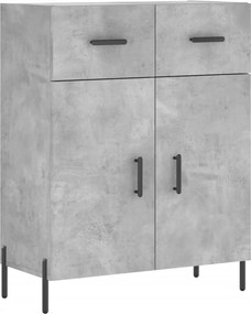 Skříň highboard betonově šedá 69,5x34x180 cm kompozitní dřevo 3200525