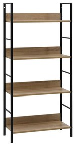 Knihovna se 4 policemi dub 60x27,6x124,5 cm kompozitní dřevo 288223