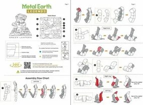 Metal Earth 3D Puzzle Justice League: Green Lantern figurka / 10 dílků